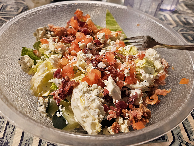 This Cobb salad proves Gil's doesn't just excel at fried foods &ndash; fresh ingredients thoughtfully arranged for both eye and appetite.