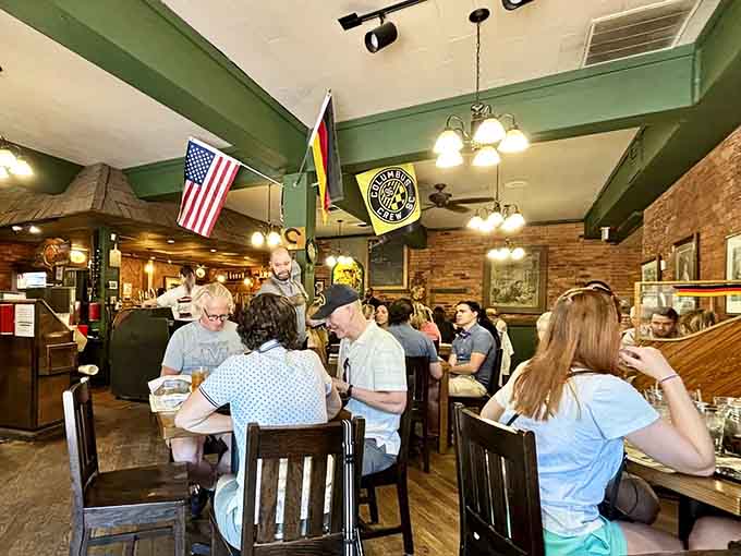 A full house of happy diners proves that good food and welcoming atmosphere never go out of style, no matter what decade you're in.