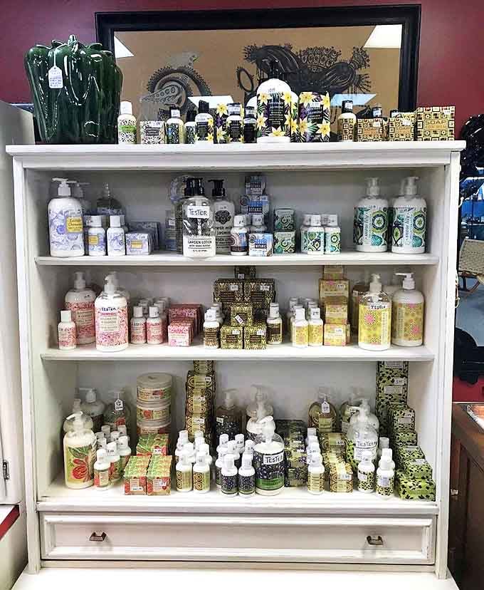 Beautifully packaged soaps and lotions prove that even practical items deserve to be pretty, turning daily routines into small luxuries.