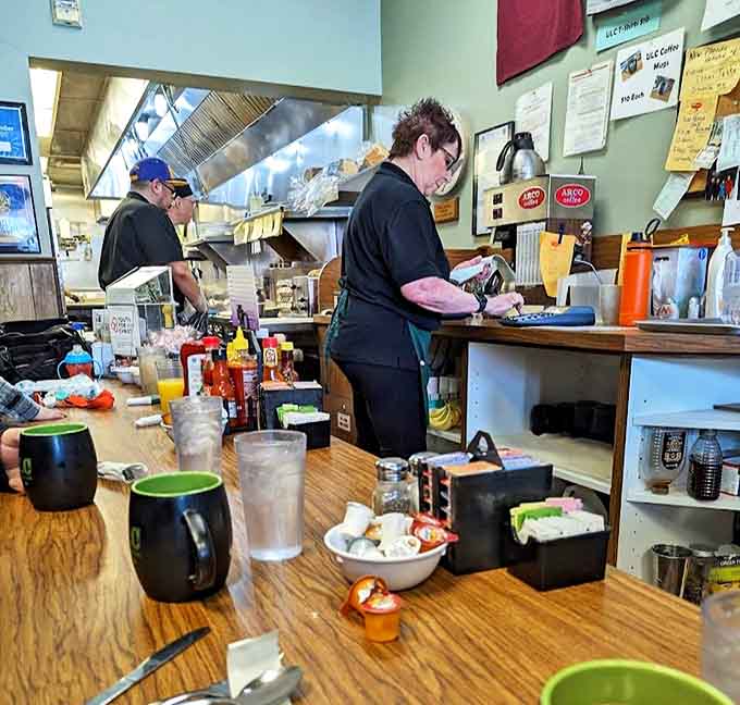 Behind every great breakfast is a dedicated kitchen crew, turning out plate after plate of morning magic with practiced precision.