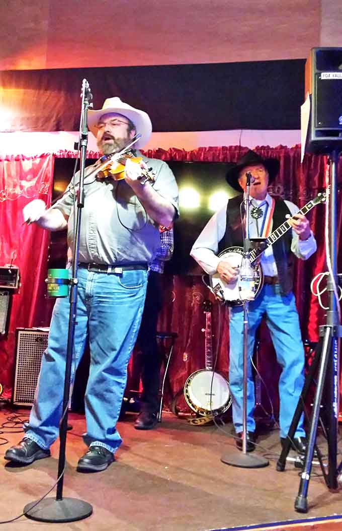 Live music adds to the lively atmosphere&mdash;these talented musicians might be playing for both the living and spectral audience members.