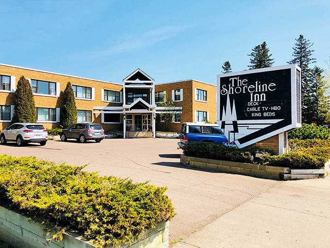 The Shoreline Inn offers that classic roadside motel experience with a Great Lakes twist &ndash; where convenience meets lakeside charm.