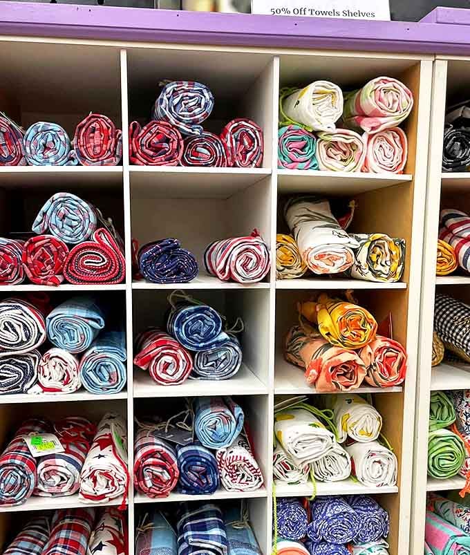 These aren't just towels, they're color-coded works of art, meticulously organized to satisfy both your practical needs and aesthetic sensibilities.