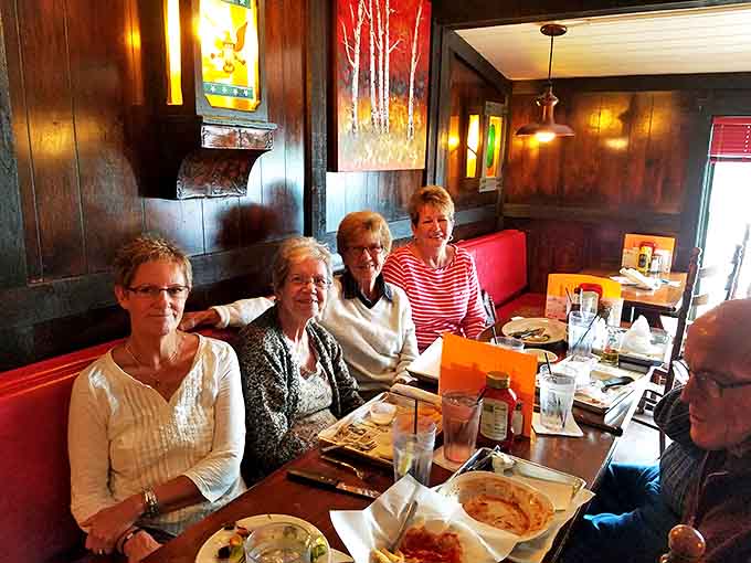 Multi-generational gatherings are common at Turk's, where families create new memories while honoring traditions in the restaurant's cozy booths.