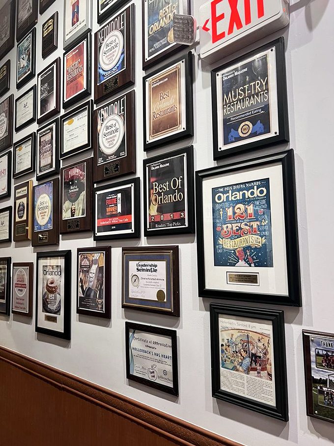 A wall of awards tells the story of excellence &ndash; decades of recognition that proves this isn't just great German food, it's great food, period.