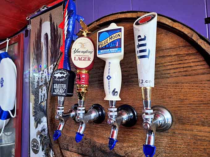 Fresh taps delivering craft brews and classic favorites to thirsty patrons all night long.