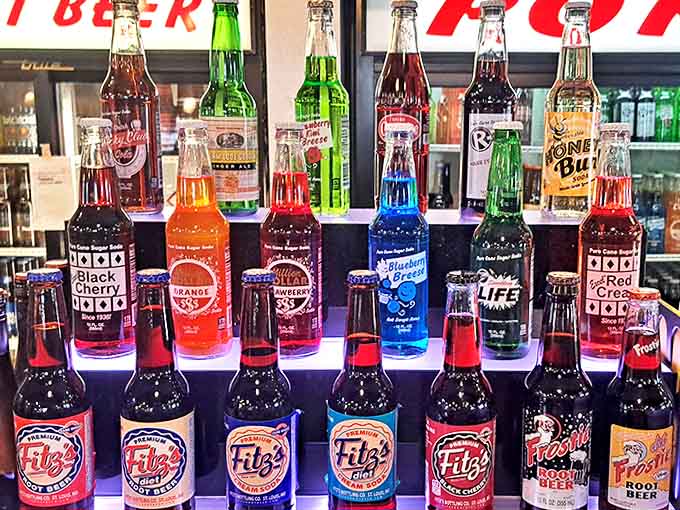 A rainbow of craft sodas and local brews – because exceptional food deserves better companionship than ordinary beverages.