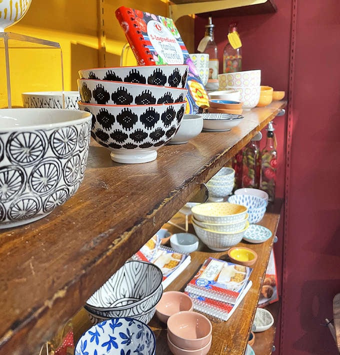 Ceramic bowls with patterns so striking they make plain white dishes look like they've given up on life entirely.