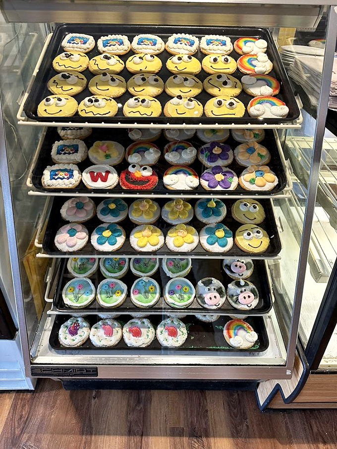 Smiley faces grinning up at you with such enthusiasm, you can't help but grin back before devouring their cheerful little faces.