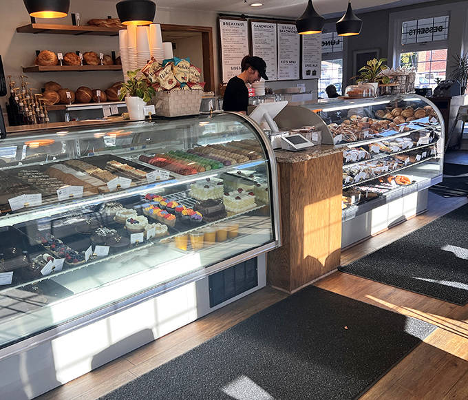 Behind gleaming glass, a parade of pastries competes for attention &ndash; each one promising a different path to culinary bliss.