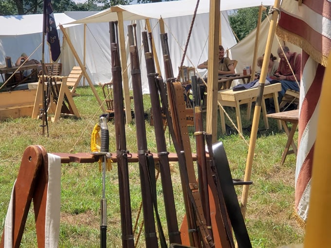 Period-accurate weapons on display reveal the craftsmanship behind the tools that tamed the Wild West.