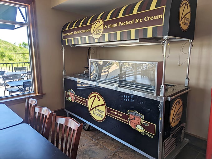 This isn't merely an ice cream cart &ndash; it's a mobile joy factory, ready to dispense happiness one scoop at a time.