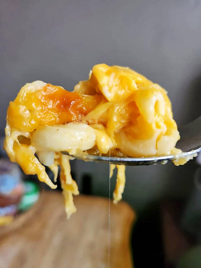 Mac and cheese that achieves the impossible &ndash; creamy yet structured, with cheese pulls that would make an Instagram influencer weep with joy.