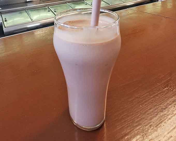This isn't just any milkshake &ndash; it's a hand-mixed, extra-thick time machine in a glass, promising brain freeze and nostalgia in equal measure.