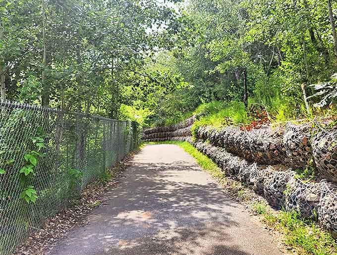 Cut through ancient rock formations, this section of trail reveals the geological history that gave birth to the Iron Range's prosperity.