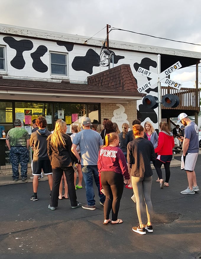 The line at Dairy Depot isn't just a queue &ndash; it's a community forming, a shared anticipation of frozen delight worth every minute's wait.