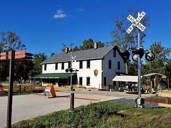 This historic crossing point marks where modern convenience meets timeless natural beauty &ndash; the park's perfect paradox.