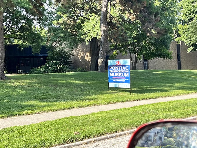 Even the road sign outside points you toward automotive heaven, just in case you needed directions to happiness.