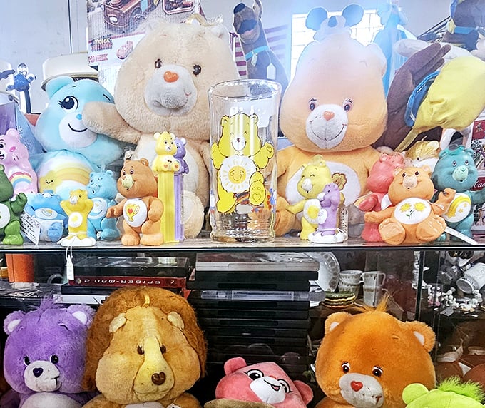 Childhood memories for sale! These vintage Care Bears stand ready to bring a wave of 1980s nostalgia to lucky shoppers.