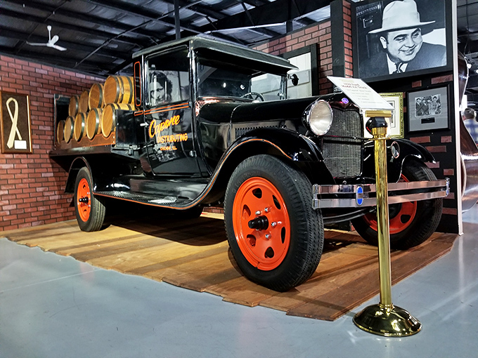This vintage Ford truck once delivered liquid happiness during Prohibition's darkest days &ndash; history with a side of bootlegged charm.