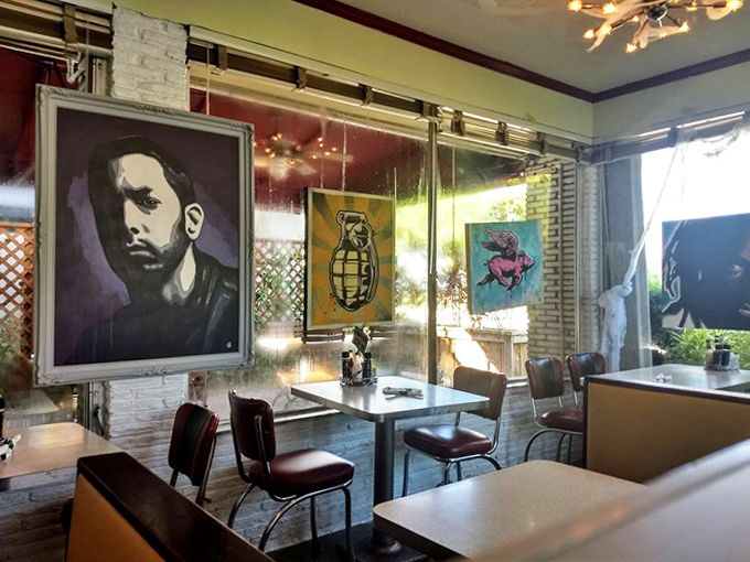 Contemporary art adds unexpected edge to the vintage vibe, proving Howley's isn't just trading on nostalgia but creating its own unique atmosphere.