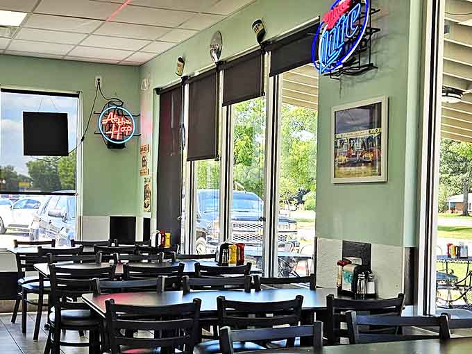 Sunlight streams through windows, illuminating a dining space where modern life slows down just enough to savor the moment.