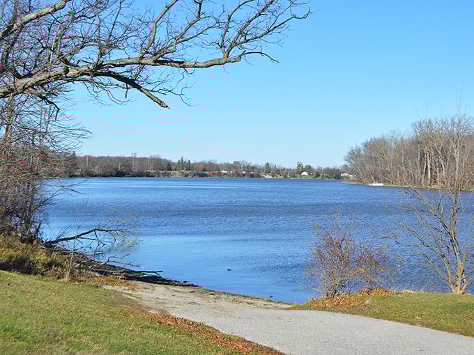 The serene Auglaize River reflects the sky as it winds through town, offering peaceful views and a natural escape.