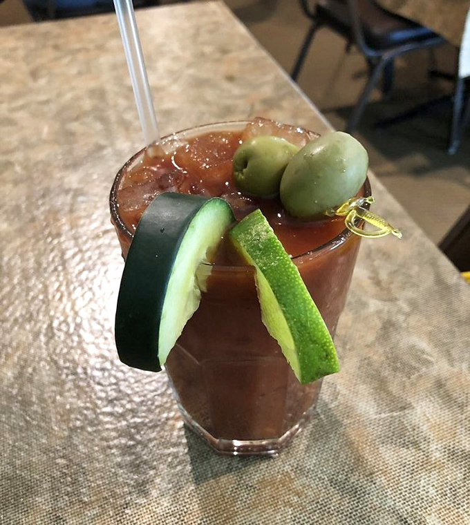 A perfectly garnished Bloody Mary &ndash; the ideal companion for Sunday brunch or whenever you need a little pick-me-up with your meal.