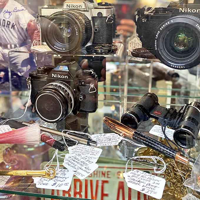 Vintage cameras that captured moments on actual film, when you had 24 shots and had to make them count, no deleting and retaking allowed.