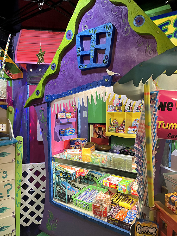 Approaching Tummy Ache feels like discovering a secret portal to joy &ndash; the kind of place that makes adults skip without realizing it.