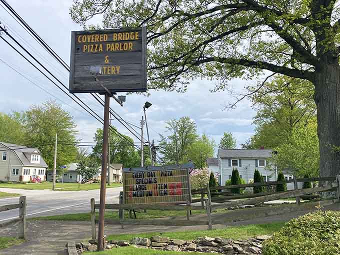 The roadside sign beckons travelers like a beacon of hope for anyone tired of chain restaurants and disappointing highway food.