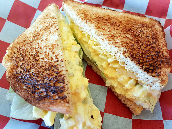 A grilled cheese sandwich that achieves the perfect golden-to-gooey ratio &ndash; childhood nostalgia served between two slices of bread.