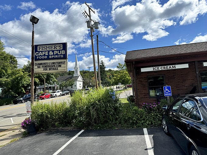 Fisher's Café & Pub serves up local flavor with a side of community spirit – where everybody might not know your name yet, but they will soon.