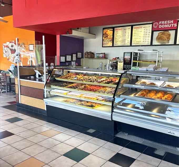 Where donut dreams come true, staffed by efficient, friendly faces who take morning hunger very seriously.