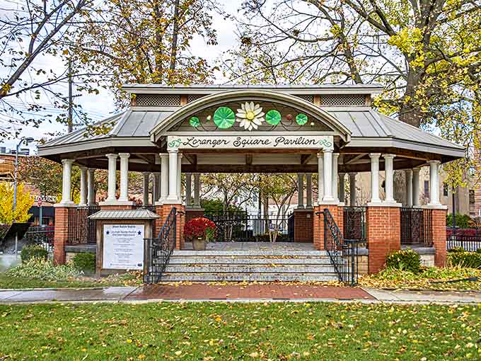 Loranger Square Pavilion hosts community events and concerts that bring neighbors together for celebrations that define small-town charm at its finest.