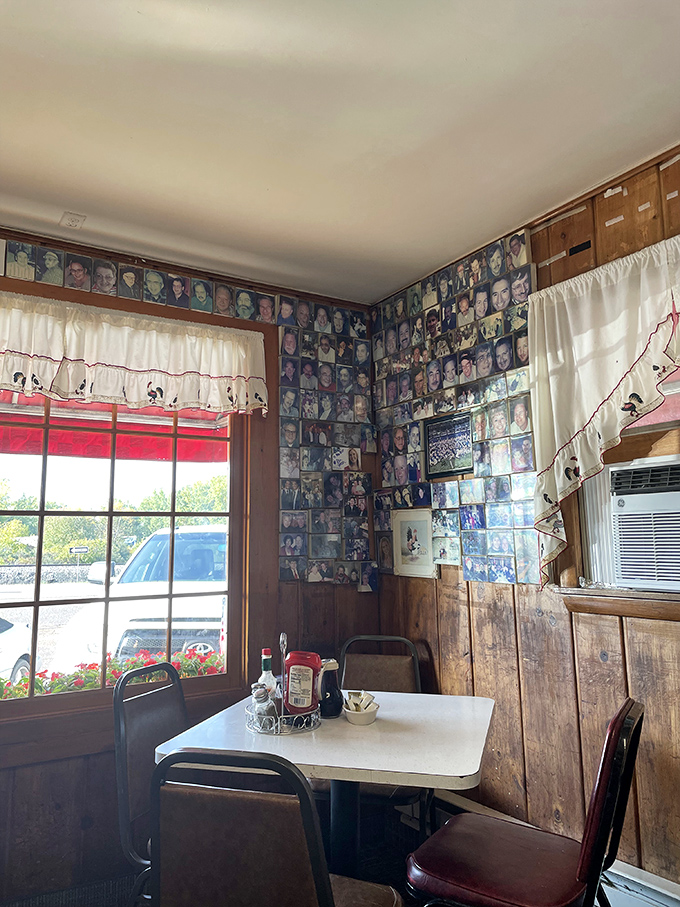 Photos covering the walls tell stories of countless happy meals and the community that's grown around this humble cafe.