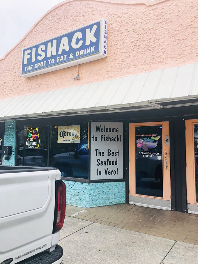 Outdoor murals create a seaside fantasy land &ndash; because seafood always tastes better with a side of coastal artwork.