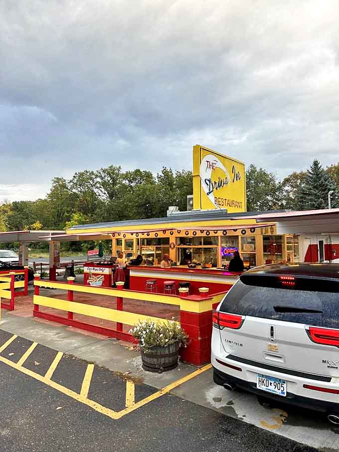 Not just a restaurant exterior &ndash; it's a time machine disguised as a building, ready to transport you to simpler, more delicious times.