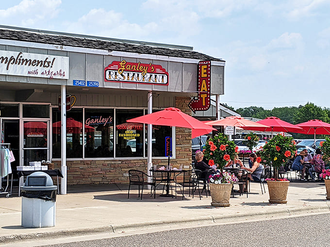The exterior view that locals know means good things await inside &ndash; a Michigan landmark that's earned its reputation one donut at a time.