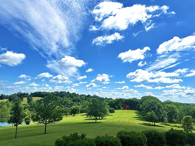 When sculptures and nature team up, they create scenes so perfect that your camera roll will thank you later.