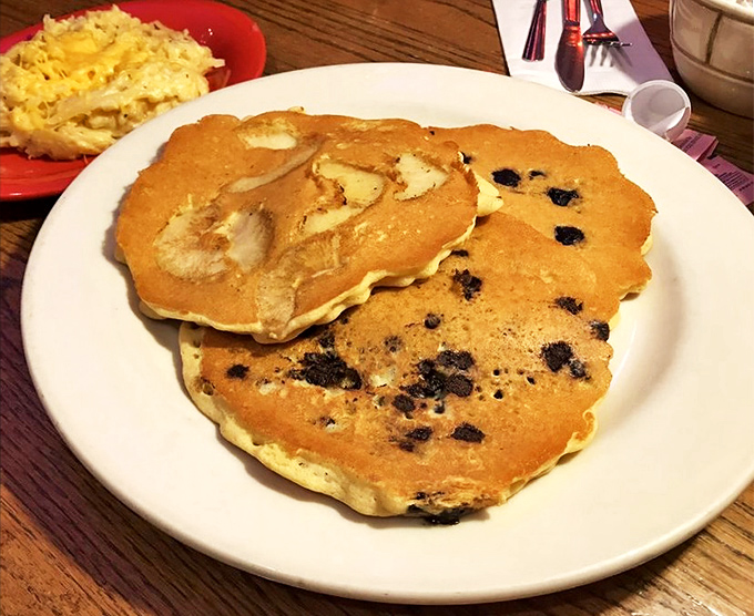 Pancake perfection! Golden discs with crispy edges and fluffy centers prove that sometimes the classics need no improvement, just proper execution.