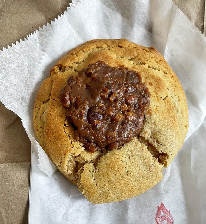 This isn't just a cookie&mdash;it's pecan pie in portable form, with gooey center and buttery edges that make you question all other desserts.