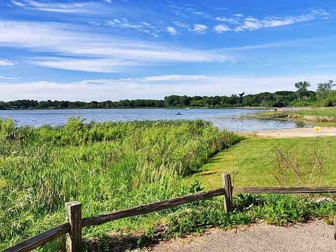 River view: Summer greenery frames this water view like a living postcard &ndash; the kind that makes you want to cancel meetings and spend the day outside.