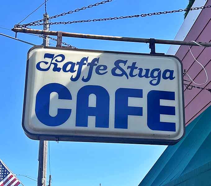 The iconic blue and white sign has guided hungry travelers to this Swedish-American oasis for generations &ndash; a landmark in its own right.