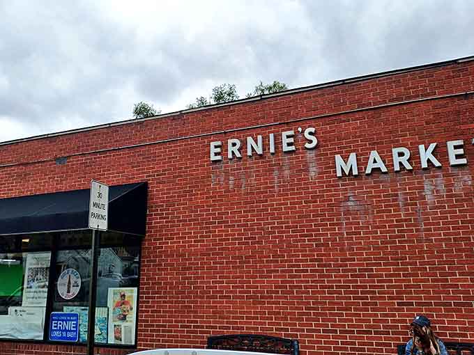 The simple signage on the brick exterior doesn't need to shout, when you're this good at making sandwiches, word of mouth does all the advertising you need.