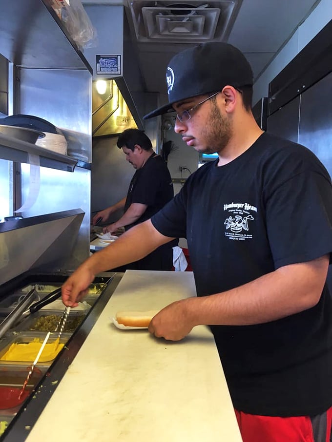 Staff: Behind every great burger is a dedicated team &ndash; crafting each sandwich with practiced precision and care that fast food chains can only dream about.