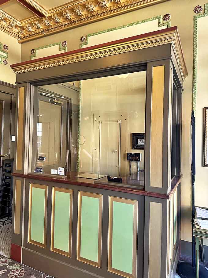 The original ticket booth stands as a testament to the Riviera's commitment to preserving history while creating new entertainment experiences.