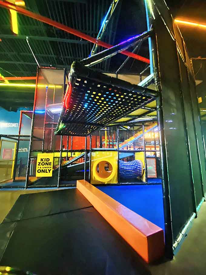 The Kid Zone provides a specially designed space where little adventurers can experience big thrills scaled perfectly for smaller bodies and developing skills.