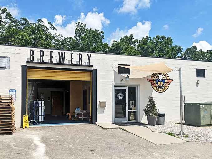 Craft beer paradise found in an unassuming warehouse, where local brews and community spirit flow in equal measure.