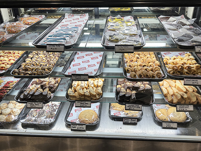 The bakery case &ndash; where willpower goes to die and diet plans are forgotten amid rugelach, cookies, and cinnamon-scented temptations.